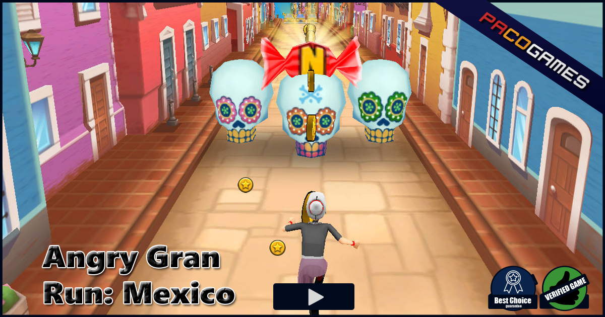 Angry Gran Run: Mexico | Play the Game for Free on PacoGames
