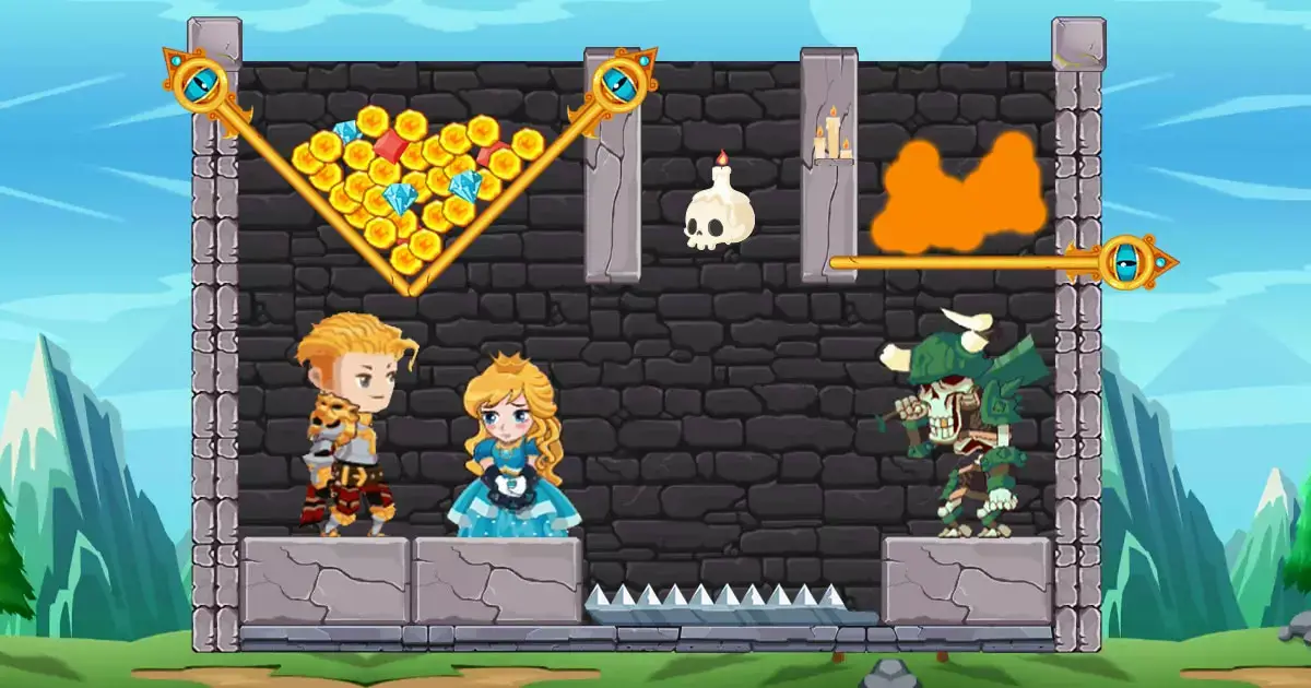 Hero Rescue: Pull the Pin | Juega gratis en PacoGames.com!