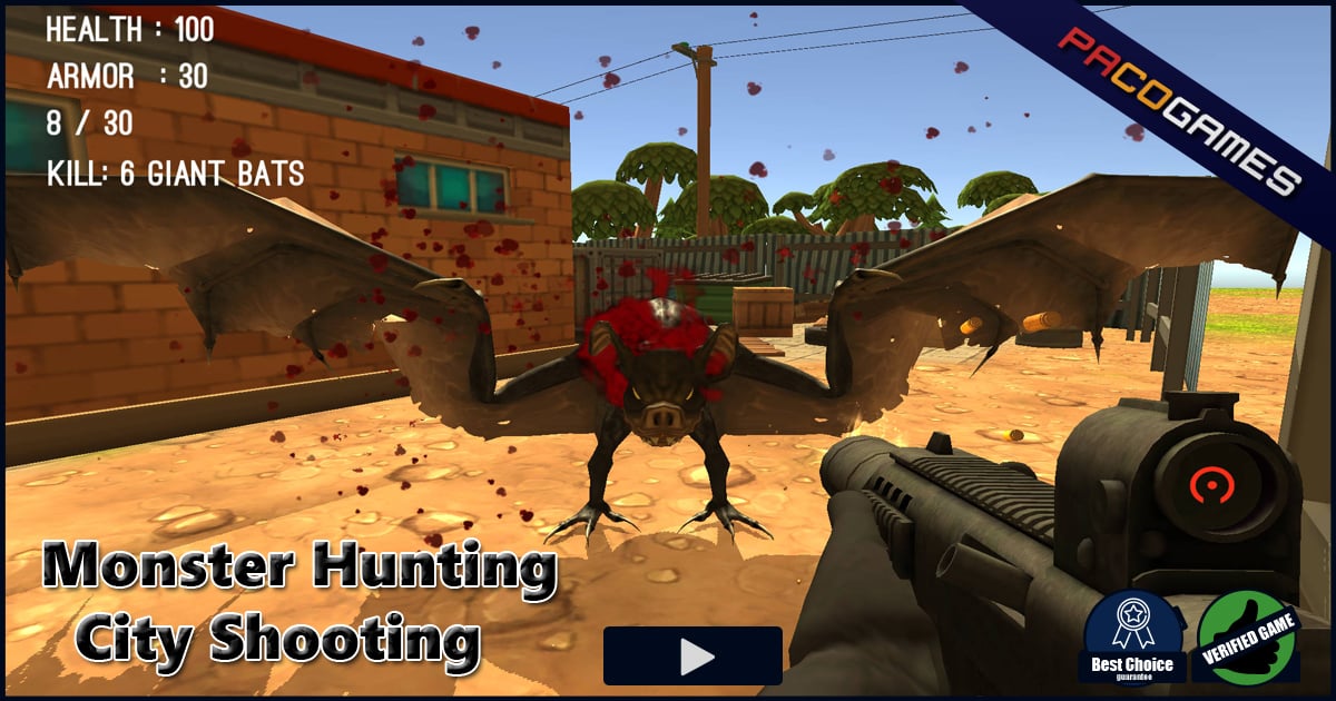 Monster Hunting City Shooting - Ücretsiz Online FPS Oyunu Oyna