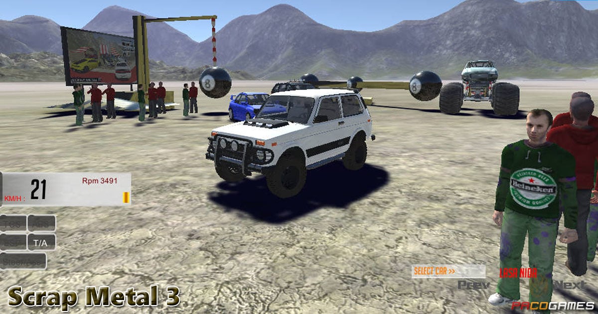Scrap Metal 3: Infernal Trap - Play 3D Driving Game Online